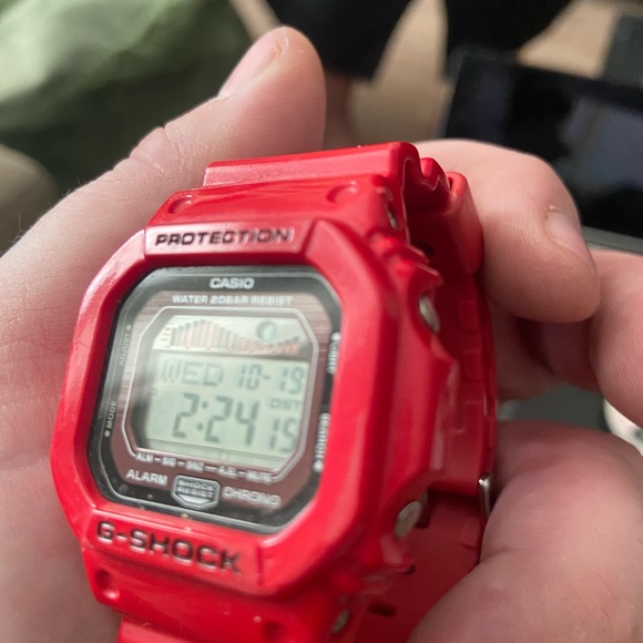 G-Shock | Accessories | G Shock Watch Red In Color Digital Numbers With ...